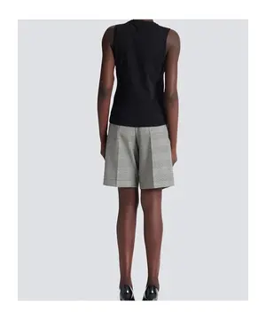 Balmain Brushed Logo Printed Relaxed Tank Top - Black