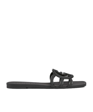 Gucci Gucci Lido Incroco GG Flat Sandals Black