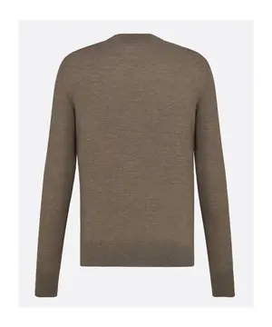 Dior Cd Icon Round Neck Sweater - Brown
