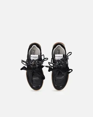 Pinko Gea Lace-up Sneakers - Black