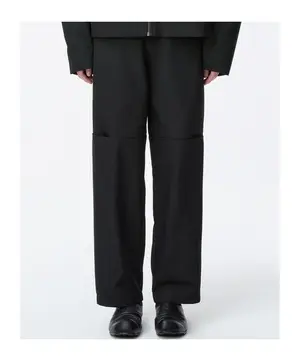 ADER ERROR Low-waisted Slacks With Horizontal Pleats