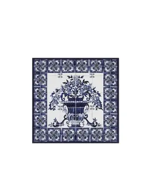 Dolce & Gabbana Dolce Gabbana Majolica Print Twill Scarf - Multicolor