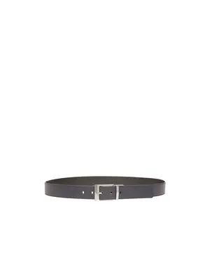Bally Leather Pin Buckle Belt - Black