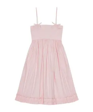 GANNI Strappy Midi Dress With Bow Details - No