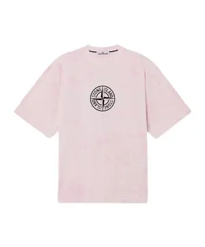 Stone Island Logo Printed Crewneck T-shirt