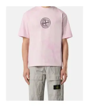 Stone Island Logo Printed Crewneck T-shirt