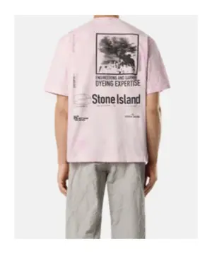 Stone Island Logo Printed Crewneck T-shirt