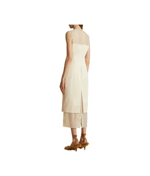 Khaite Sleeveless Layered Sheer Dress
