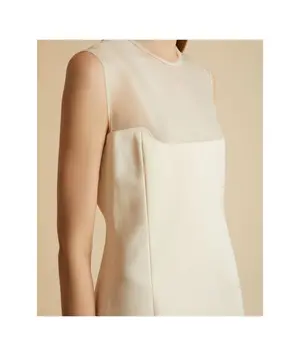 Khaite Sleeveless Layered Sheer Dress