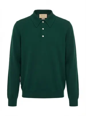 Gucci Collared Sweater With Embroidered Detail