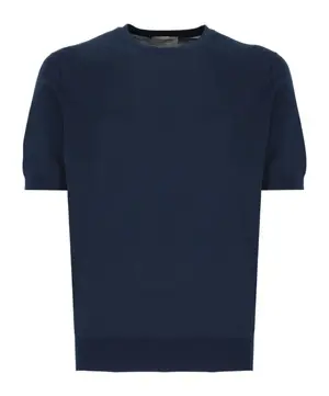 John Smedley Kempton Crew-neck T-shirt - Blue