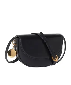 Stella McCartney Frayme Whipstitch Small Shoulder Bag - Black