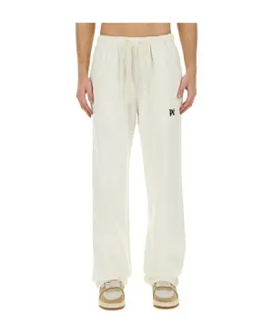 Palm Angels Monogram Embroidered Drawstring Pants