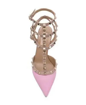 Valentino Garavani Rockstud 65mm Caged Pumps - Nude