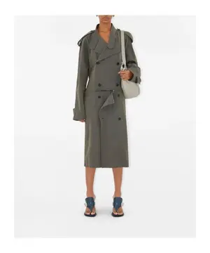 Burberry Cotton-linen Blend Trench Dress