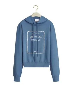 Dior Book Cover Hooded Sweatshirt - Blue