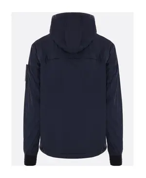 Stone Island Zip-up Hooded Jacket - Blue