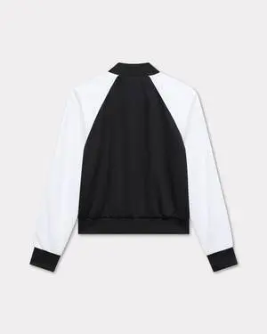 Kenzo Logo Embroidered Zip-up Sweatshirt