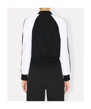 Kenzo Logo Embroidered Zip-up Sweatshirt