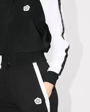 Kenzo Logo Embroidered Zip-up Sweatshirt