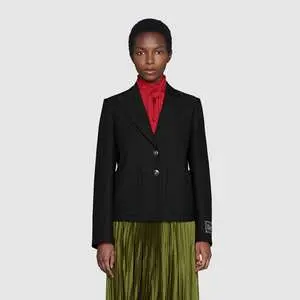Gucci Single-breasted Blazer With Patch Detail