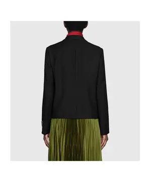 Gucci Single-breasted Blazer With Patch Detail