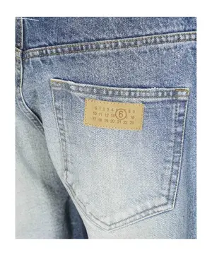MAISON MARGIELA Straight Distressed Jeans - Blue