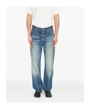 MAISON MARGIELA Straight Distressed Jeans - Blue