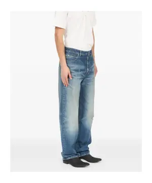 MAISON MARGIELA Straight Distressed Jeans - Blue