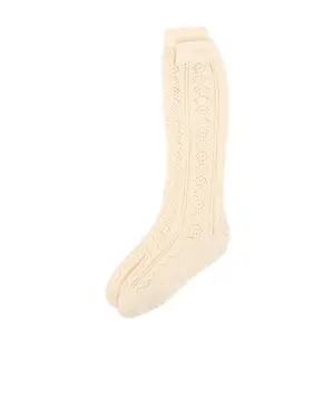 Valentino Garavani Knee High Ribbed Socks - Nude