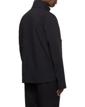 Stone Island Logo Embroidered High-neck Jacket