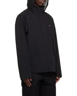 Stone Island Logo Embroidered High-neck Jacket
