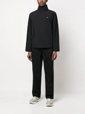 Stone Island Logo Embroidered High-neck Jacket