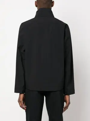 Stone Island Logo Embroidered High-neck Jacket