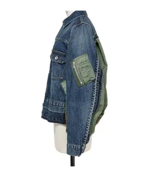 Sacai Patch Pocket Denim Jacket - Blue