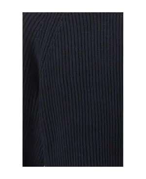 AMI Paris Crewneck Knitted Jumper - Black