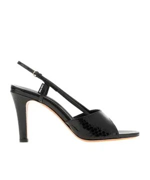 Women's Black Slingback Sandals