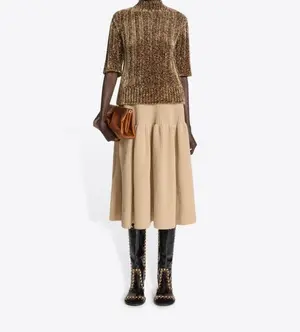Dries Van Noten Mock Neck Short-sleeved Sweater