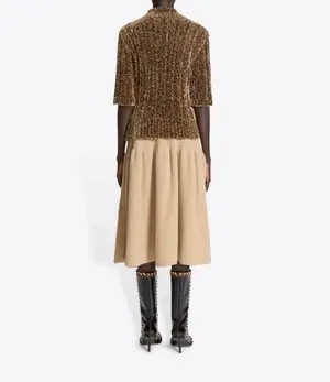 Dries Van Noten Mock Neck Short-sleeved Sweater