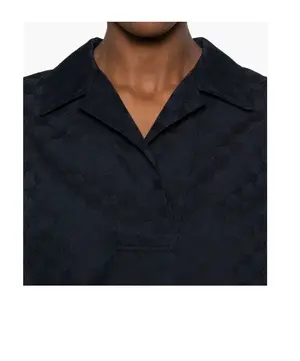 Gucci Gg Embossed Short-sleeve Polo Shirt