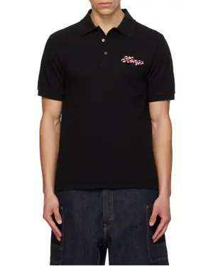 Kenzo Winter Holidays Embroidered Slim Polo Shirt