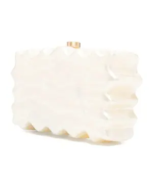 Cult Gaia Paloma Serrated Clutch Bag