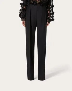 Valentino Garavani Crepe Couture Tailored High-rise Trousers