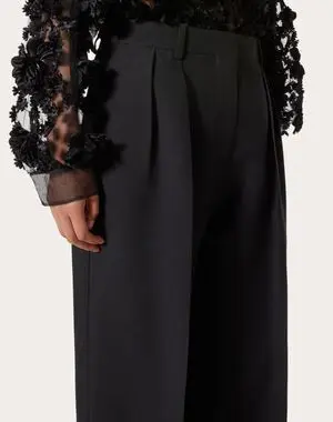 Valentino Garavani Crepe Couture Tailored High-rise Trousers
