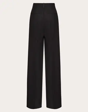 Valentino Garavani Crepe Couture Tailored High-rise Trousers