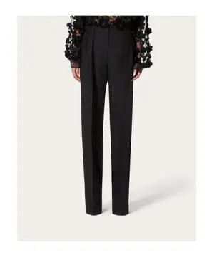 Valentino Garavani Crepe Couture Tailored High-rise Trousers