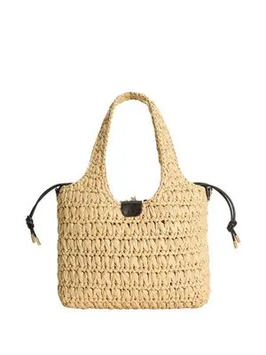 Dolce & Gabbana Woven Raffia Tote Bag