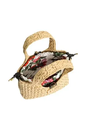Dolce & Gabbana Woven Raffia Tote Bag