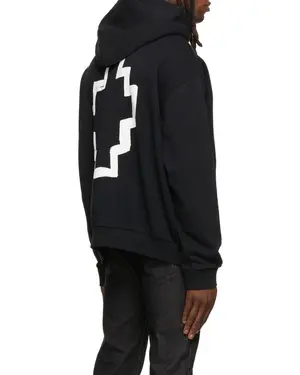 MARCELO BURLON COUNTY OF MILAN Logo Printed Drawstring Hoodie