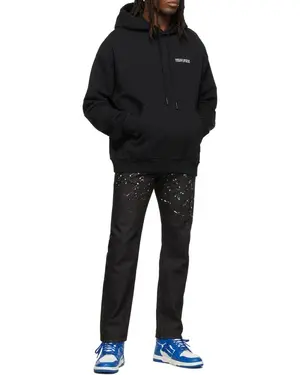 MARCELO BURLON COUNTY OF MILAN Logo Printed Drawstring Hoodie